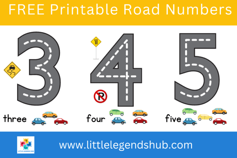 Printable Road Numbers for Preschoolers – Free Download! - Little ...